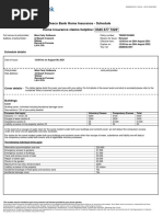 Admiral Home Insurance Policy Schedule | PDF | Insurance | Home Insurance
