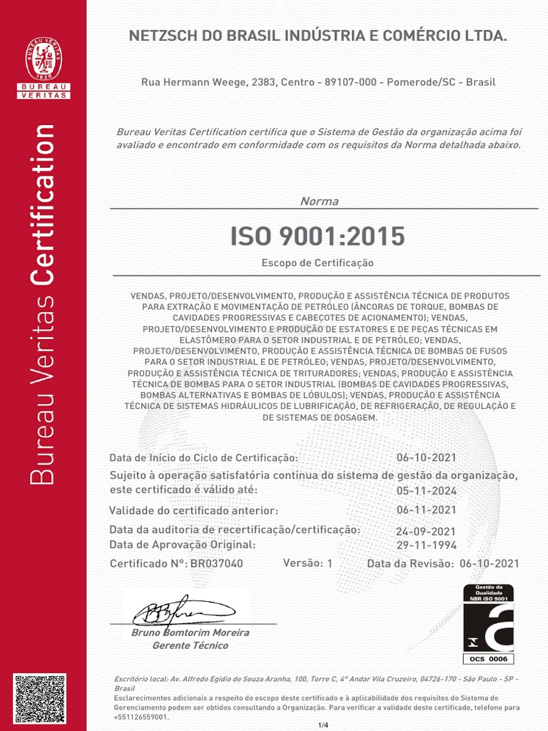 Certificado ISO 9001 | PDF | Business | Economias