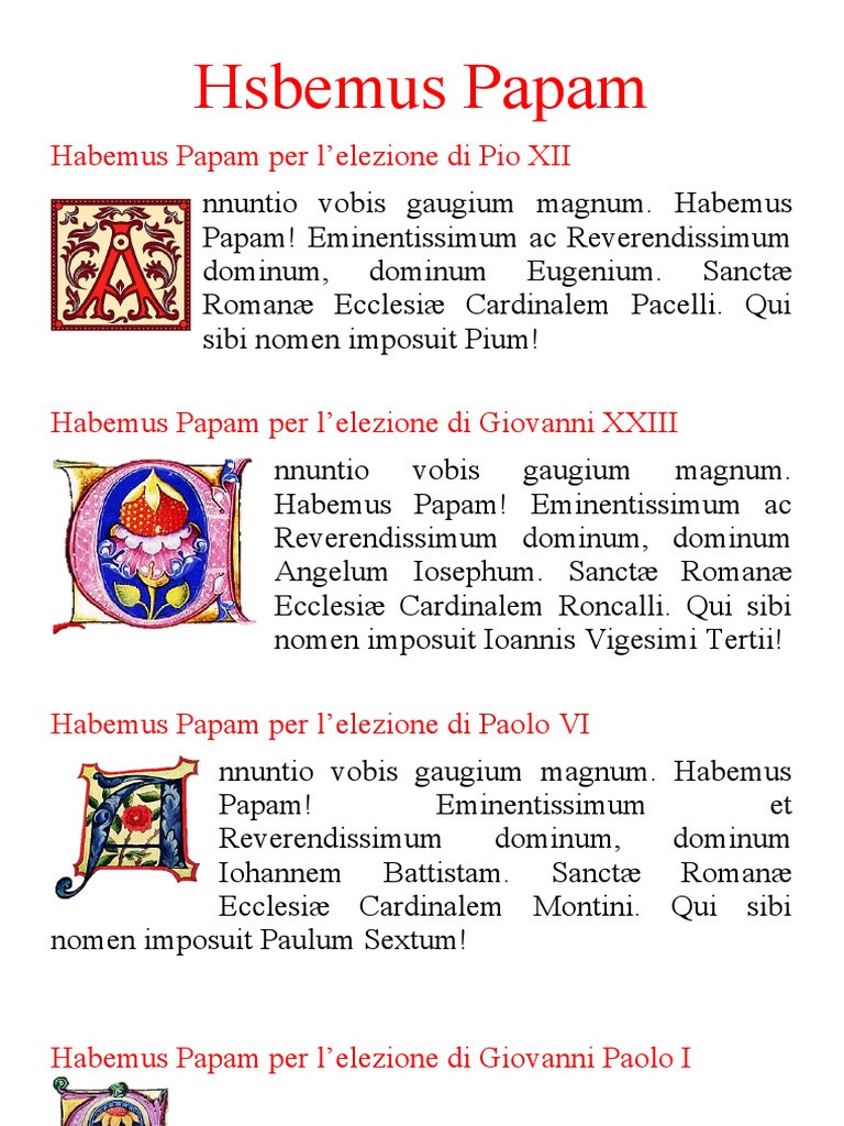 Habemus Papam | PDF
