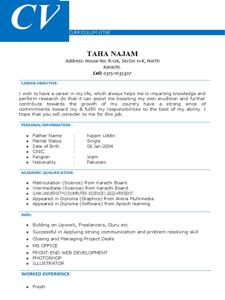 Taha - CV | PDF