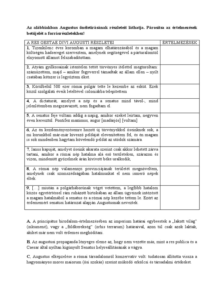 Res Gestae Divi Augusti | PDF