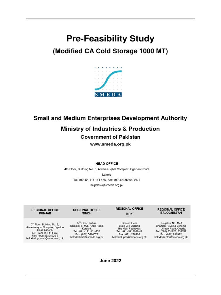 Modified CA Cold Storage 1000 MT Rs. 219.15 Million Jun-2022 | PDF ... Modified CA Cold Storage 1000 MT Rs. 219.15 Million Jun-2022 | PDF ...