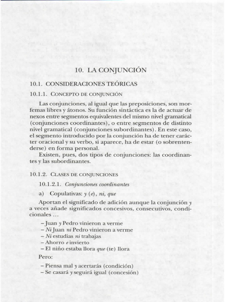 La conjunción | PDF