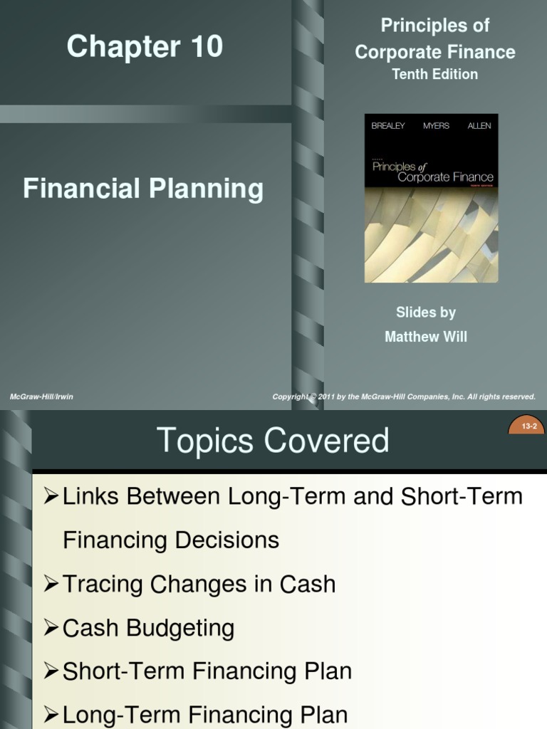 Chapter 10 - Financial Planning | PDF | Equity (Finance) | Stocks