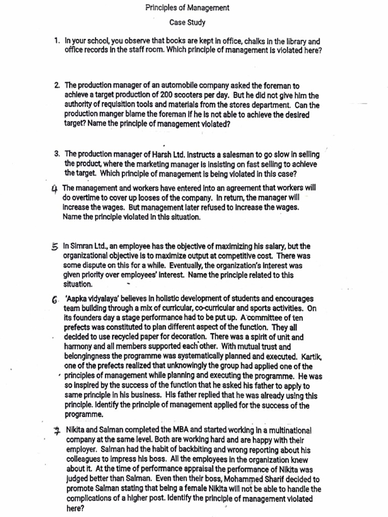 Principles of Management Assignment | PDF | Employment | Economies