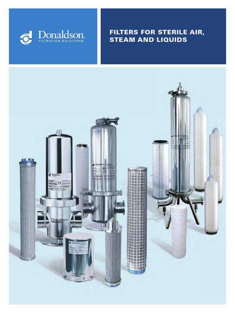 Donaldson Filters For Sterile Air, Steam Liquids 105064 | PDF ...