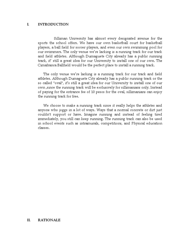 Concept Paper Example | Download Free PDF | Running