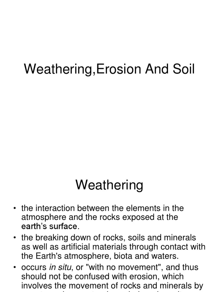 Power Point ! | PDF | Weathering | Erosion