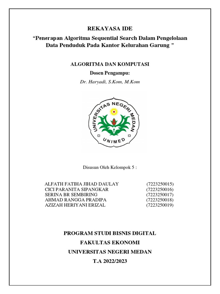 Penerapan Algoritma Sequential Search Data Penduduk | PDF