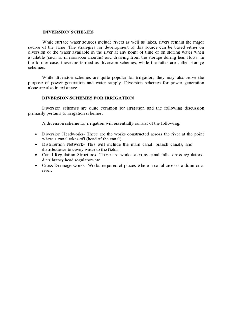 DIVERSION Head Works | PDF | Physical Sciences | Civil Engineering