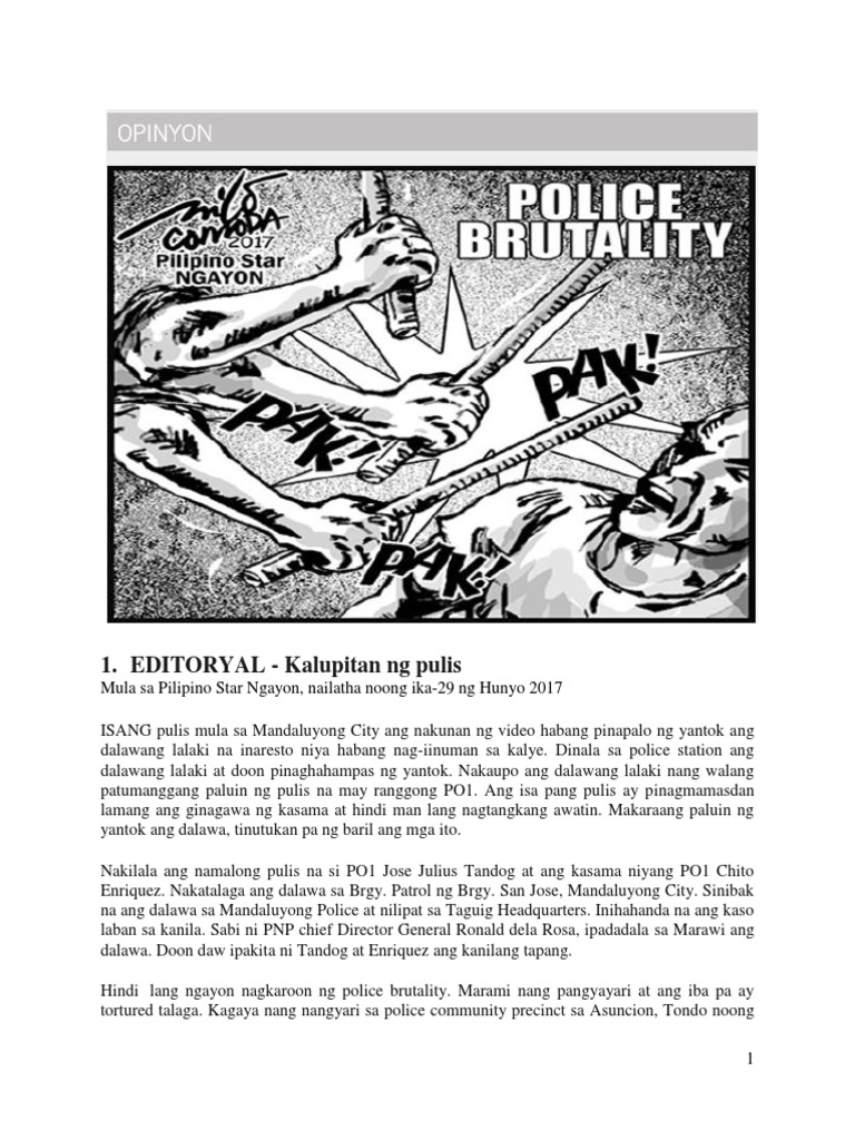 FA 3 Editoryal Na Babasahin | PDF