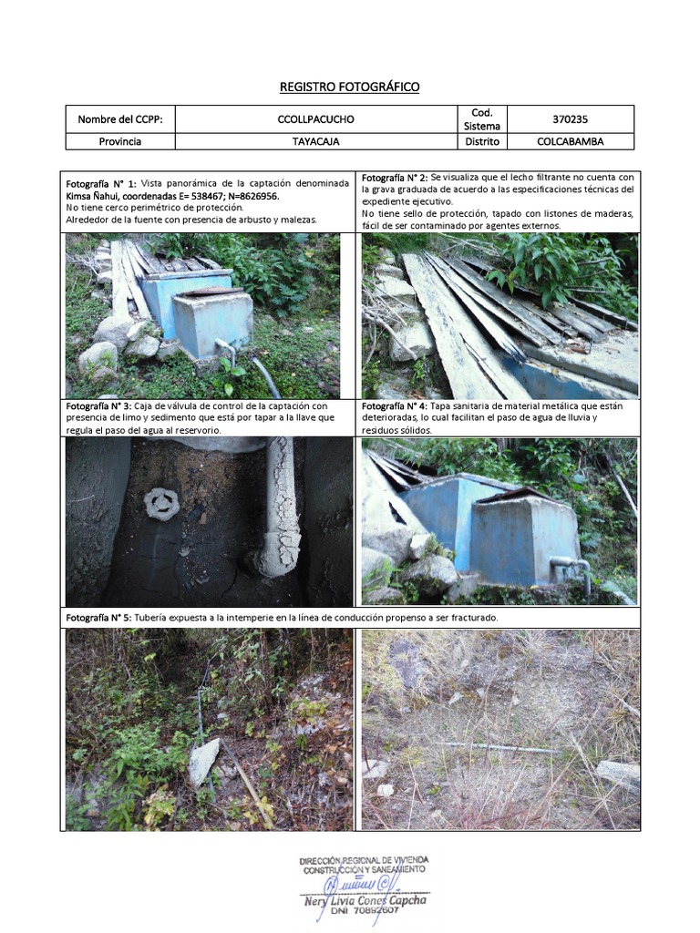Ccollpacucho | PDF | Agua | Reservorio