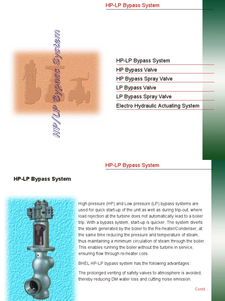 HP-LP Bypass System Overview | PDF | Valve | Boiler