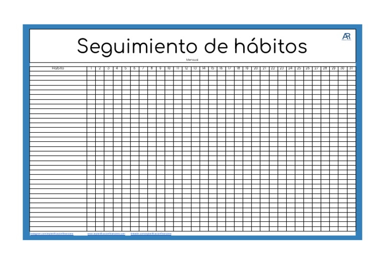 Tracker de Habitos PDF | PDF