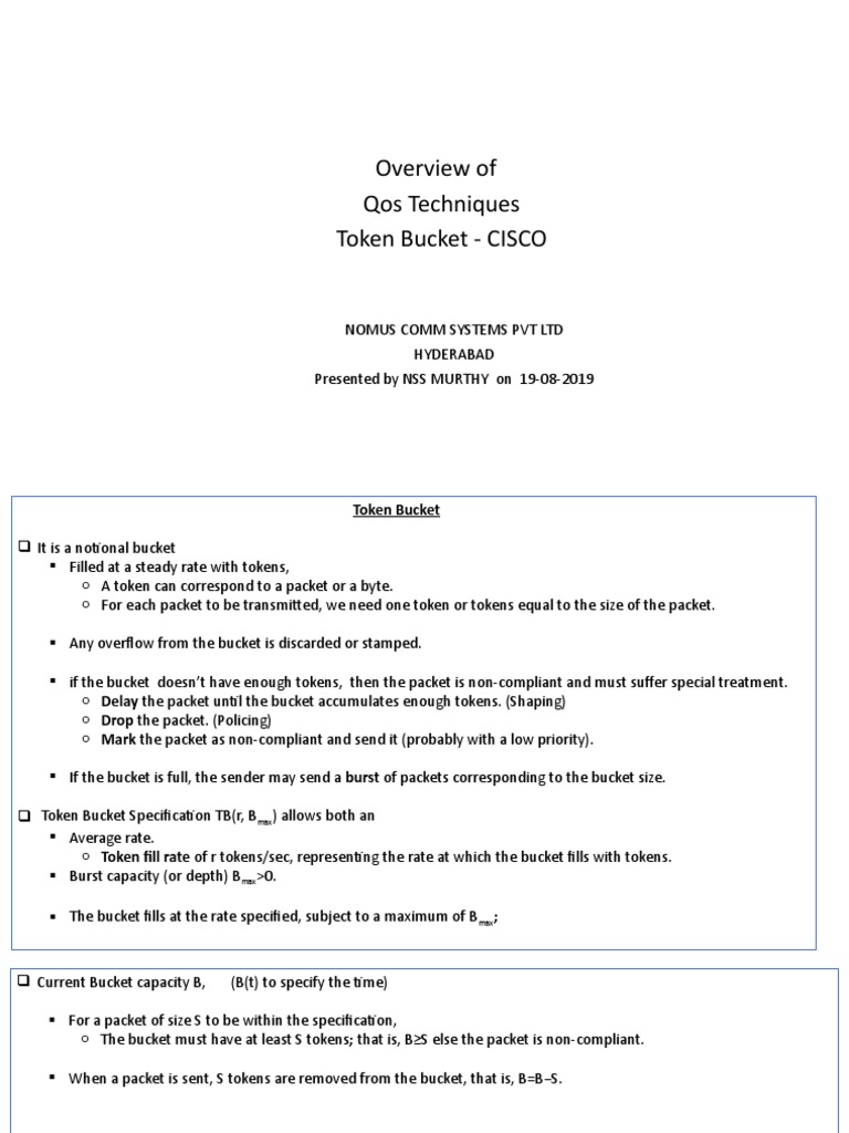 QoS - Cisco - NSM - TBF | Download Free PDF | Port (Computer Networking) | Bit Rate