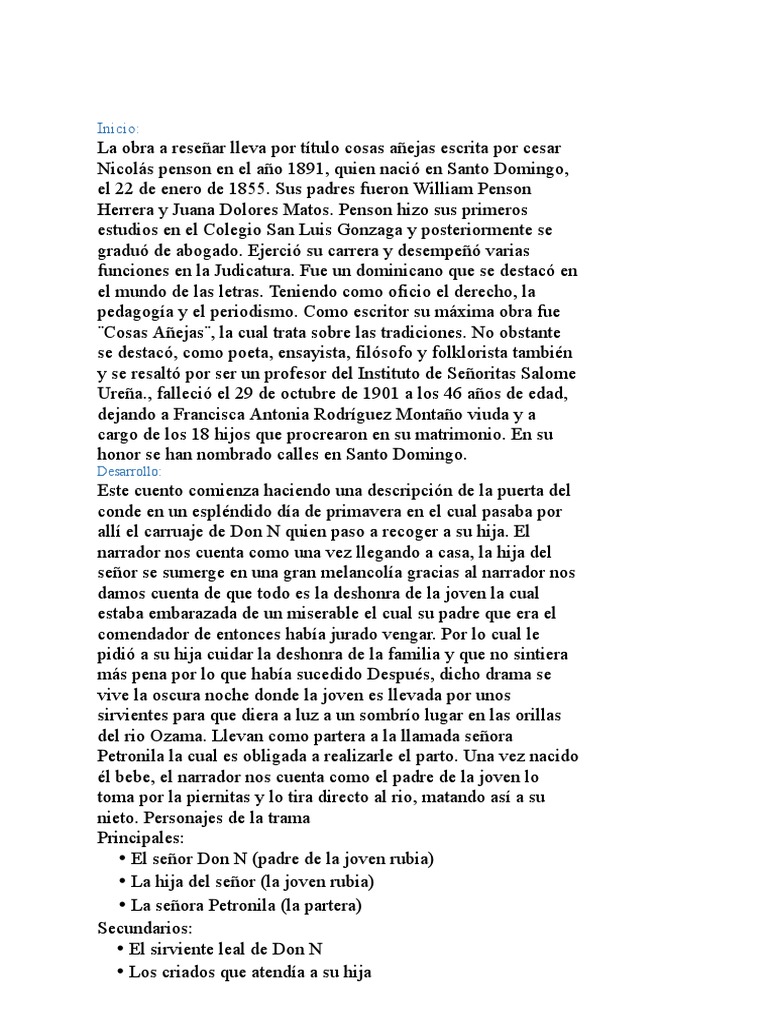 Biografía de César Nicolás Penson | PDF | República Dominicana