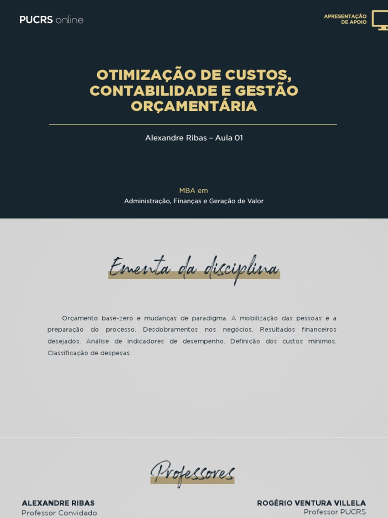 Alexandre Ribas Aula 01 | PDF | Orçamento | Economia