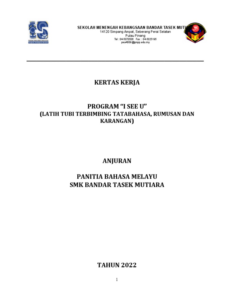 Program Modul Jaya BM SPM 2022 | PDF