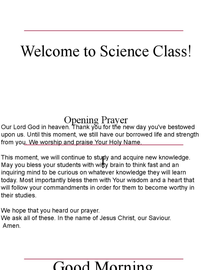 Welcome To Science Class | Download Free PDF | Gases | Stoichiometry