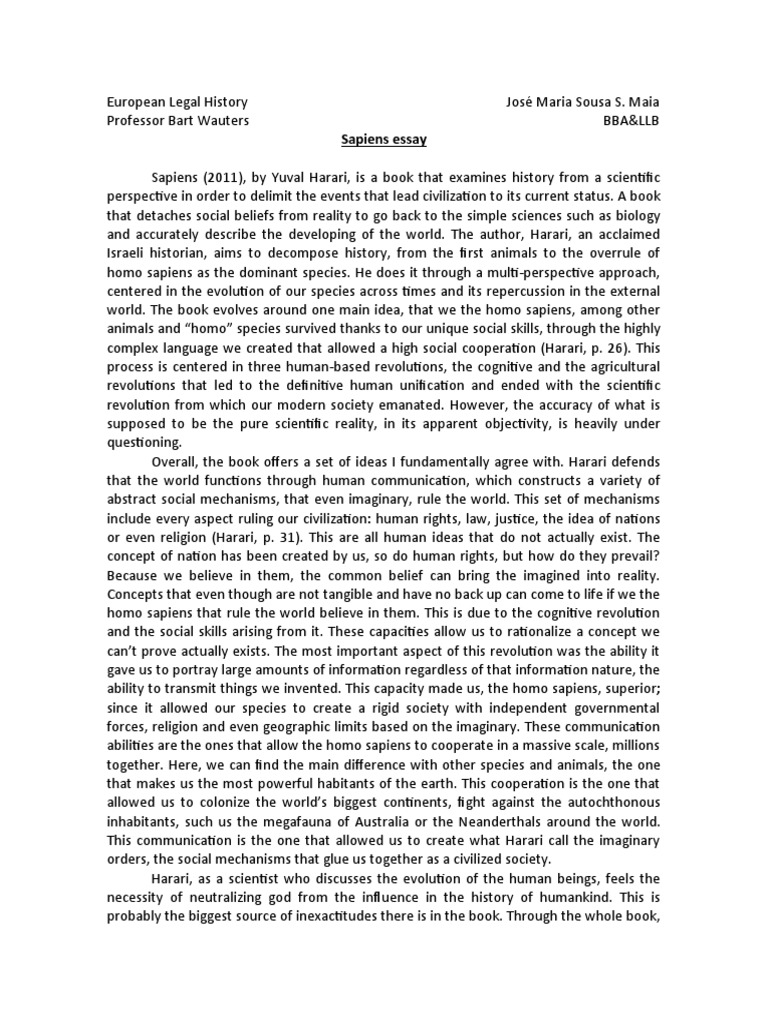 Sapiens | PDF | Human | Science