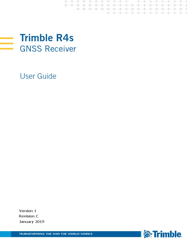 Trimble R4S - Userguide | PDF | Electrical Connector | Transmitter