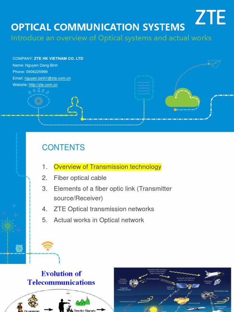 Optical Communication Systems: Introduce An Overview of Optical Systems and Actual Works | PDF ...