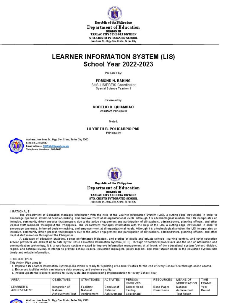 SHS Lis 2022 2023 | PDF | Communication | Computing