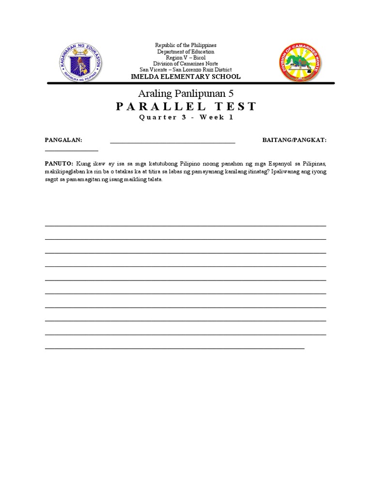 Parallel Test - Ap5q3las1 | PDF