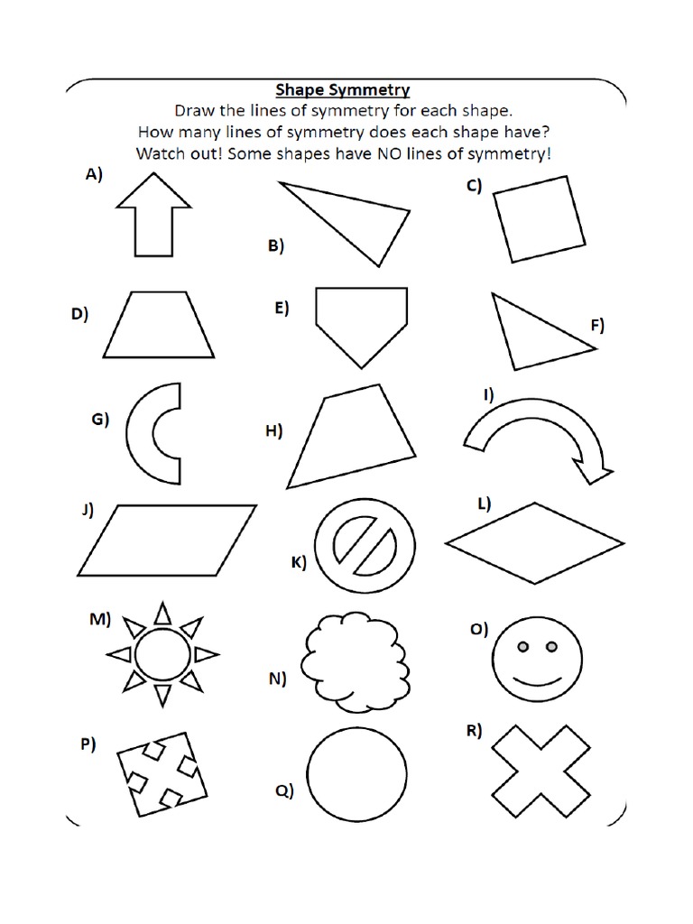 Week 25 MAT Explore 1 Symmetry Activity | PDF