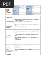 DLP COT 1 Filipino 4 Pagsunod Sa Panuto | PDF