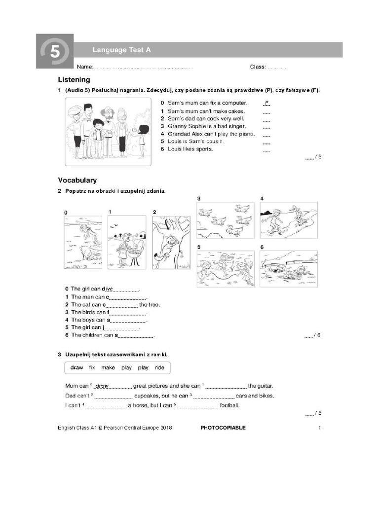 EA1 Test Unit 5 | PDF
