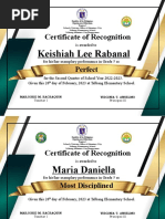 Conduct Award Certificate Template | PDF | Social Science