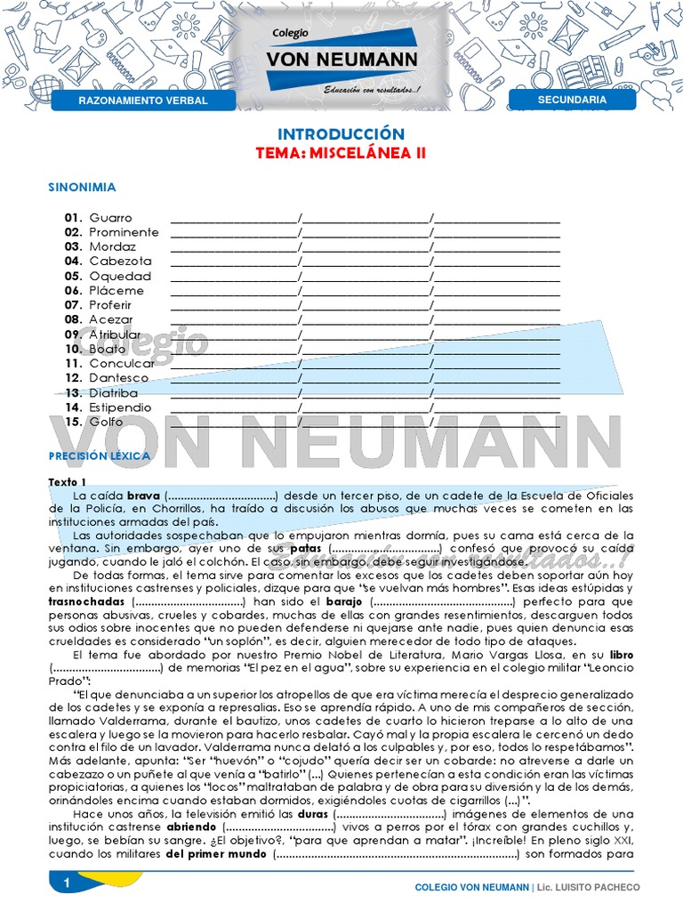 Tema: Miscelánea Ii: Introducción | PDF | Amor | Huelga