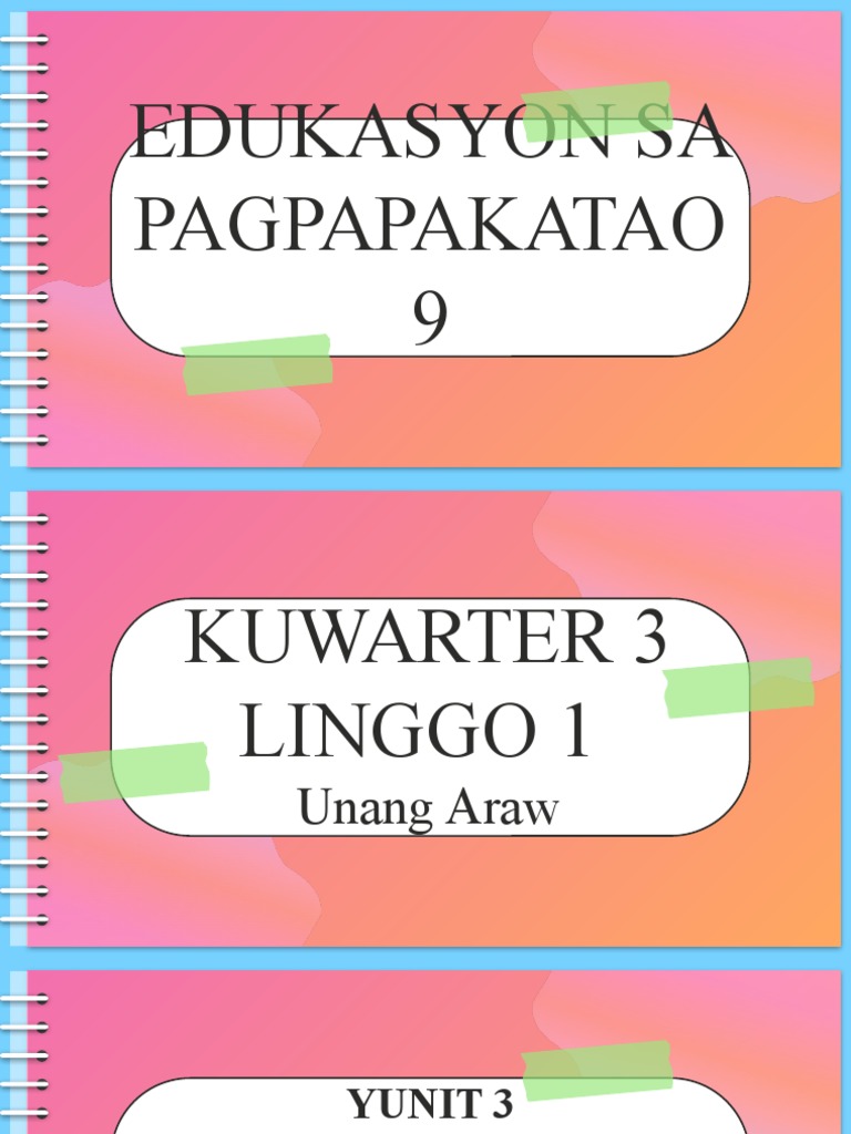 Esp Q3 W1D1 PPT | PDF