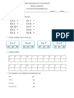 Ejercicios de Tablas del 4 y 5 | PDF | Multiplicación | Educación avanzada