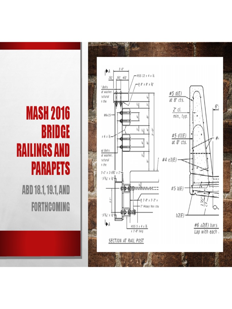 MASH 2016: New TL-4 Parapet Standards | PDF | Concrete | Transport