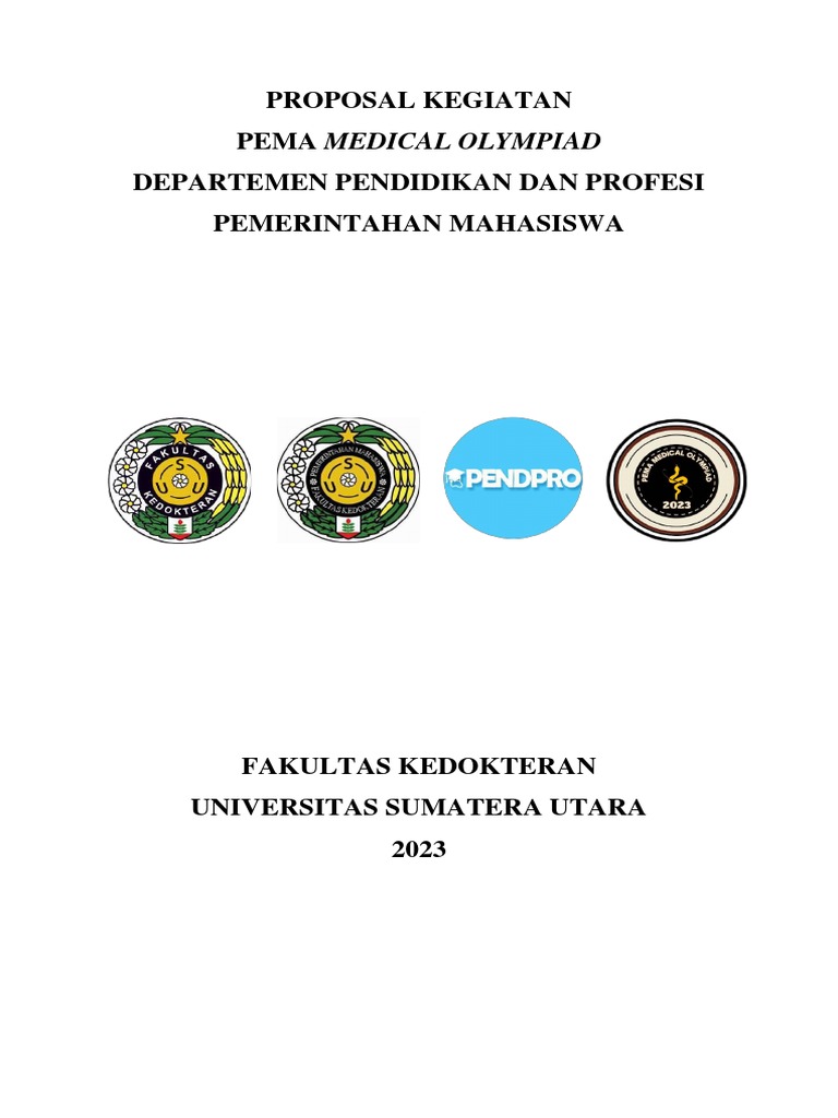 Proposal Kegiatan Pema Medical Olympiad Departemen Pendidikan Dan Profesi Pemerintahan Mahasiswa ...