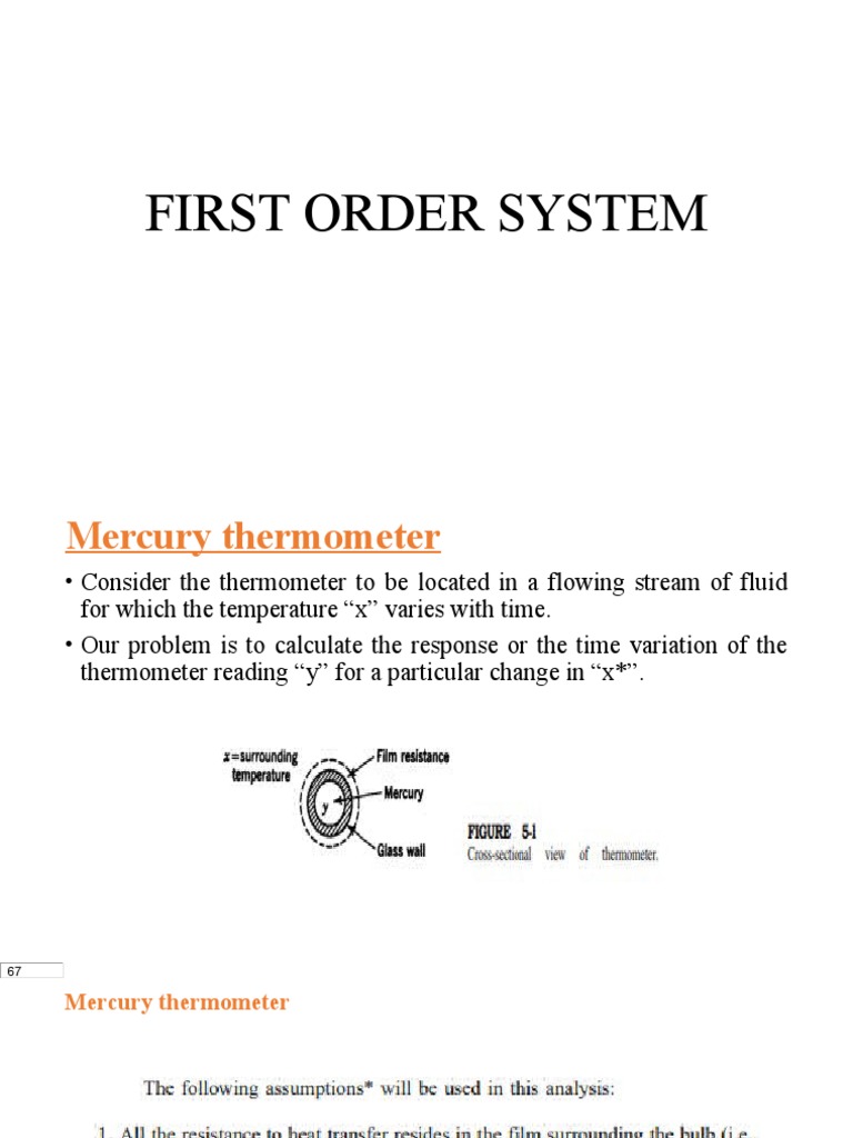 First Order System | PDF