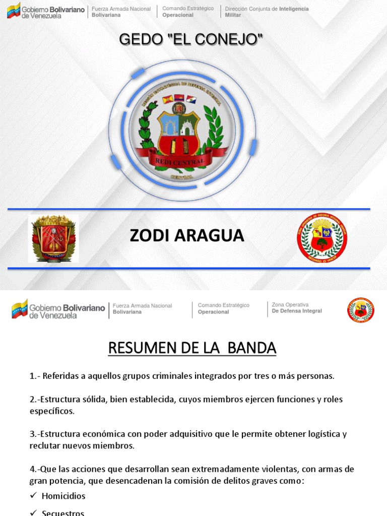 Zodi Aragua: Gedo "El Conejo" | PDF | Peligros | Crímenes