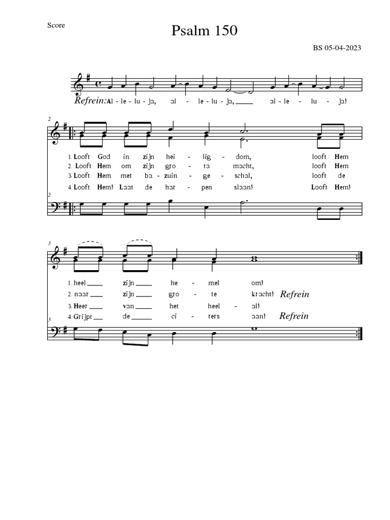 Psalm 150 | PDF