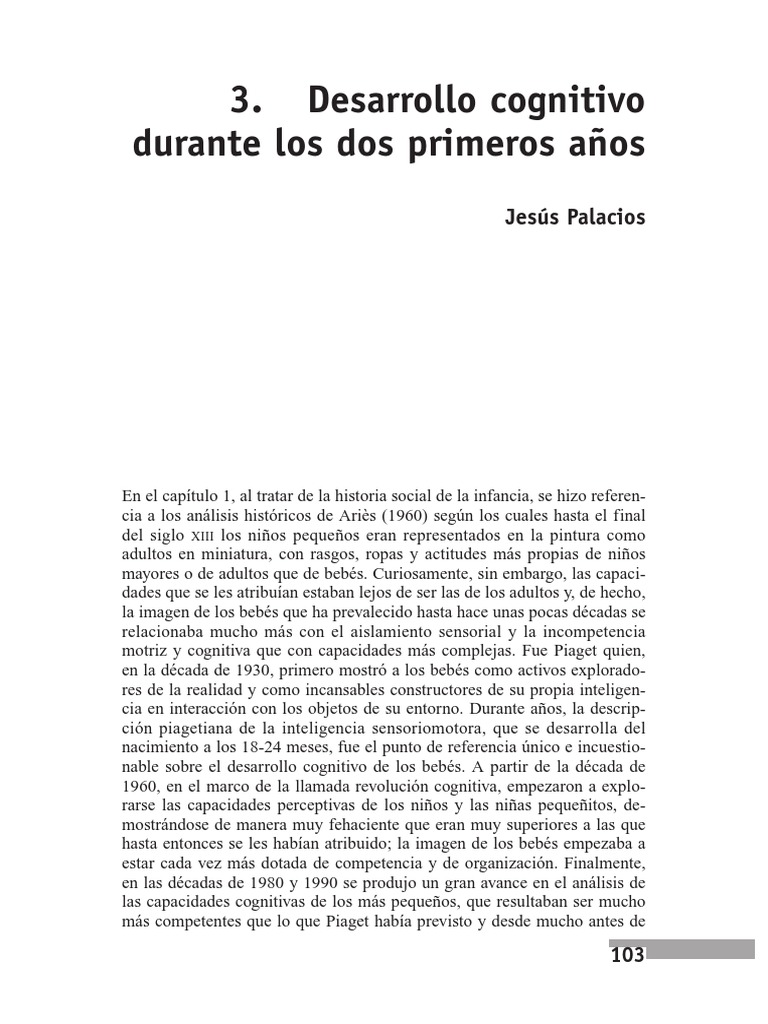 Palacios, Marchesi y Coll - Desarrollo de Los Dos Primeros Años p.103 ...