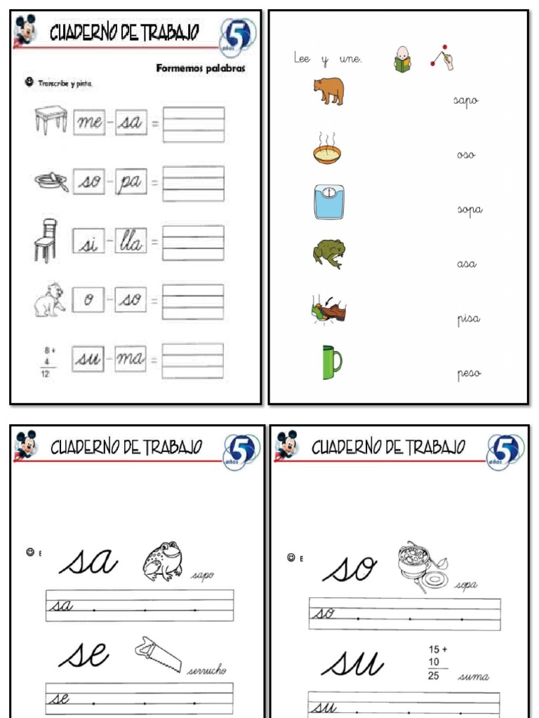 Ficha Con Silaba S | PDF