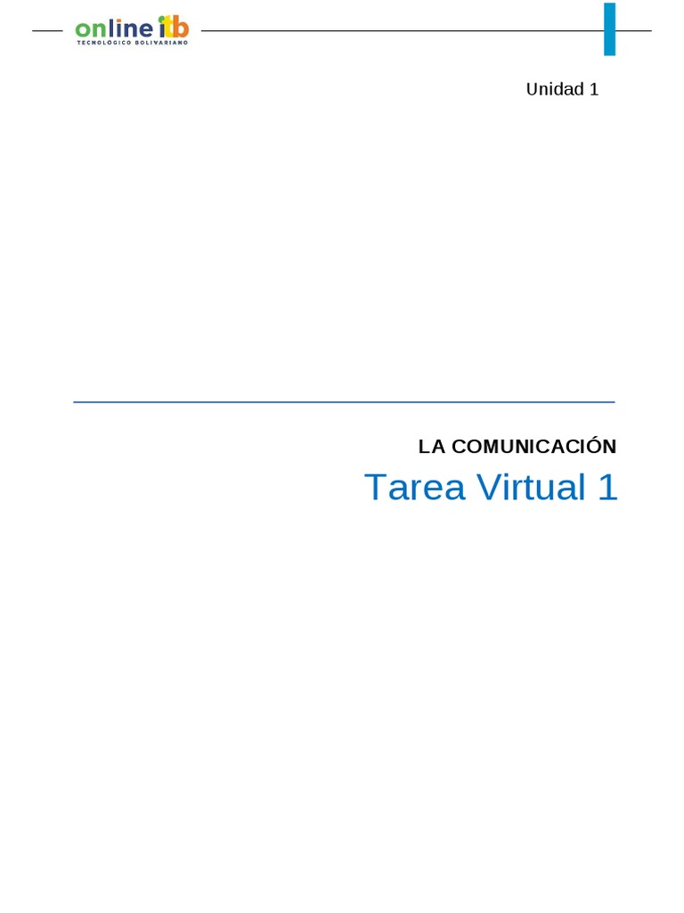 Tarea Virtual 1 Coe | PDF | Comunicación | Información