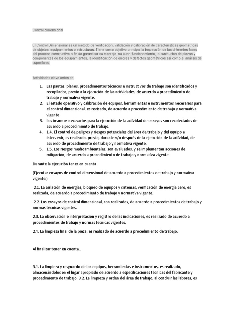 Control Dimensional | PDF | Engranaje | Medición