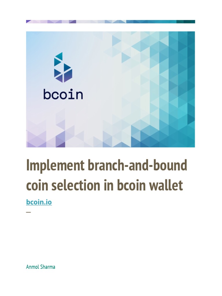 Summer of Bitcoin Proposal - Bcoin | PDF | Computer Science | Applied Mathematics