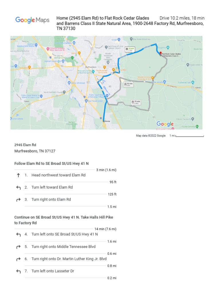 Flat Rock Map | PDF