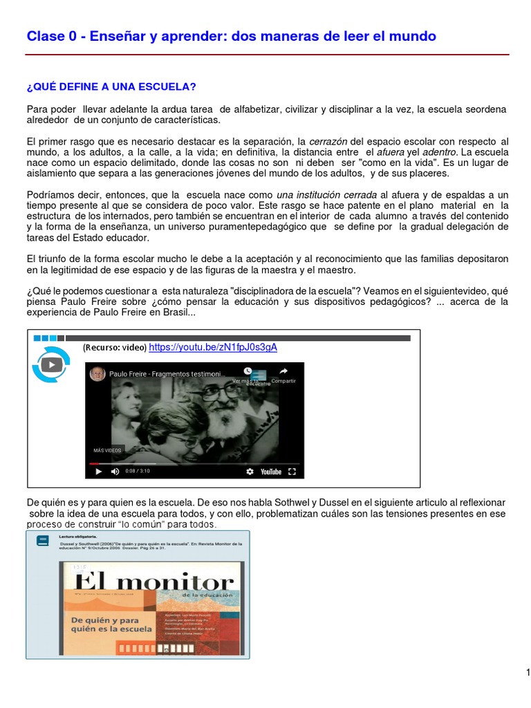 PP Mayorga 2023 OK Clase 0 Ensenar y Aprender | PDF | Maestros | Enseñando