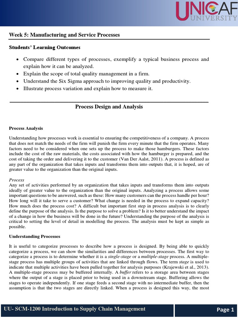 Week 5 - Readings | PDF | Six Sigma | Standard Deviation Week 5 - Readings | PDF | Six Sigma | Standard Deviation