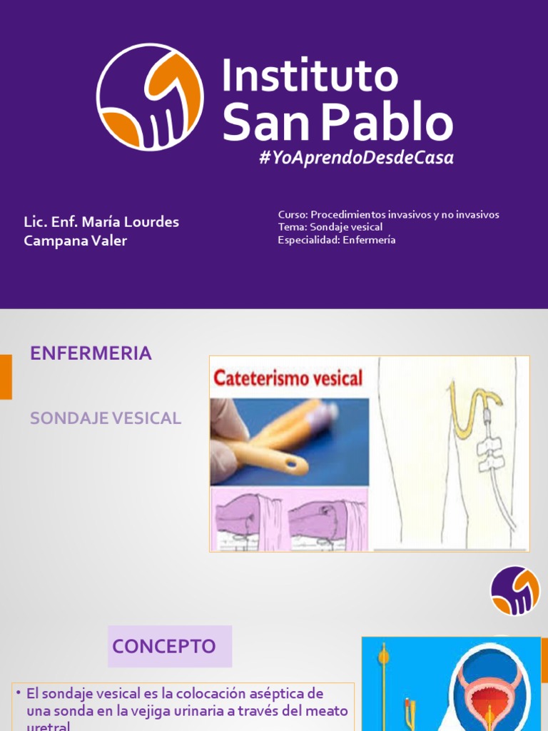 Clase 14 Sondaje Vesical | PDF | Vejiga urinaria | Especialidades Medicas