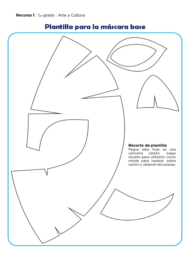 Recurso 1 Plantilla para La Mascara Base | PDF